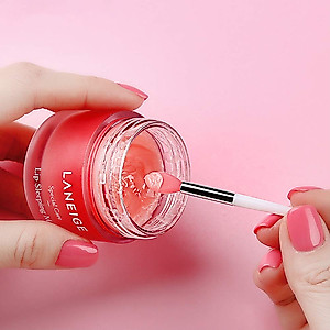 Silicone Lip Brush Set, 2pcs Silicone Exfoliating Lip Brush Double-sided Lip Scrubber & 2pcs Silicone Lip Balm Brush Makeup Brush Applicator Tools