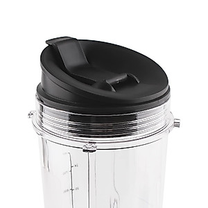 Joyparts Replacement Parts Female Fins Blade and 32oz cup with Lid,Compatible with Ninja Blender Auto iQ BL482 30 DOB,BL451 30 DOB,BL480D 69 DOB,BL455 30 DOB