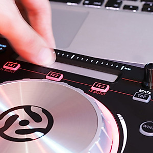 Numark Mixtrack Pro 3 | All In One 2 Deck DJ Controller for Serato DJ Including an On board Audio Interface, 5 inch High Resolution Jog Wheels and Serato DJ Intro & Prime Loops Remix Tool Kit