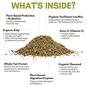 Wholistic Pet Organics Feline Complete: Cat Multivitamins Immune Support Supplements and Vitamins, Cat Vitamins for Indoor Cats, Minerals, Prebiotics, Probiotics, Antioxidants for Skin and Coat