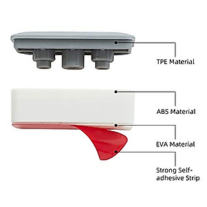 YiePhiot 4 piece Toilet Seat Bumper with Strong Adhesive, Gray Bottom Universal Replacement Seat Bumper Kit for Home, Hotels, Hospitals, School