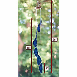 Wind Chime - Unique and Beautiful Agate Slices for Home or Garden Decor