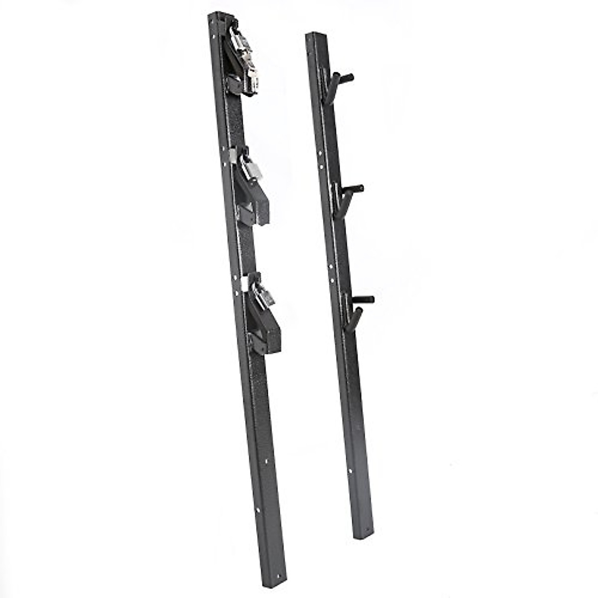 JMTAAT 3 Place Trimmer Rack Holder Carrier Mount On Open Landscape Trailer Pickup Weed Eater Racks with Lock 1 Pair