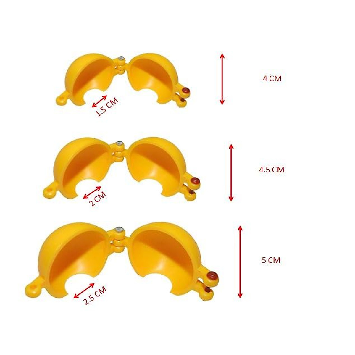 Garden Of Arts Ladoo Maker Mold Plastic Set of 3 in Three Sizes 1,2 and 3 No. Ladu Maker Mould Sancha for Ganpati Diwali Janmashtmi and Other Festival for Indian Mithai