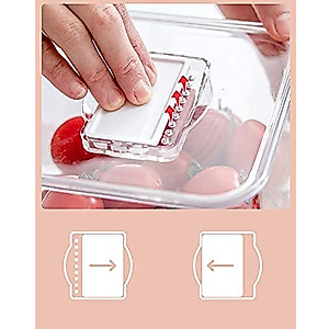 SANNO Stackable Fridge Food Storage Containers Freezer Egg Holder Vegetable Fruit Containers Fridge Containers,Freezer Produce Saver