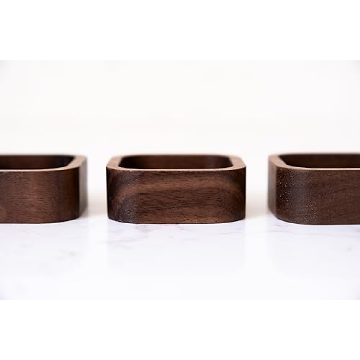 Hardwood Ring Tray | Tiny Wood Ring Holder | Black Walnut Square …