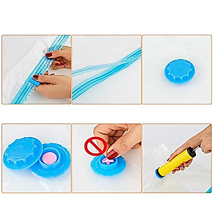 GQC Vacuum Storage Bags, Works with Any Vacuum Cleaner,to Store Clothes and beddings,Could Save Your Space,dust-Free,Keep Away from Moisture (Small 6(60X40) CM)