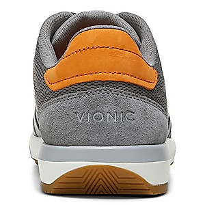 Vionic Men's Forrest Bradey Casual Sneaker-Supportive Walking Shoes That Include Three-Zone Comfort with Orthotic Insole Arch Support, Sneakers for Men, Active Sneakers Vapor/Charcoal 10.5 Medium