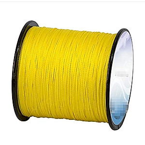 WellieSTR 3 Color 100% PE 4 Strands Braided Fishing Line - Each Color 500M(547 Yard) Premium Quality; Super Power; Cut Resistant - Gray/Yellow/Green