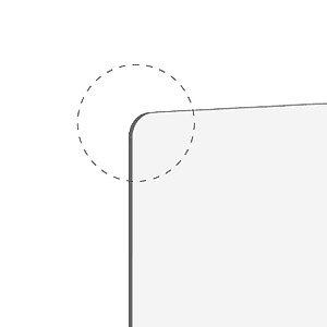 NO Cutout Sneeze Guard Panel for Counter and Desk, Portable Clear Acrylic Shield No Opening, Protective Plexiglass Shield Without Opening for Office, School, and Retail Store