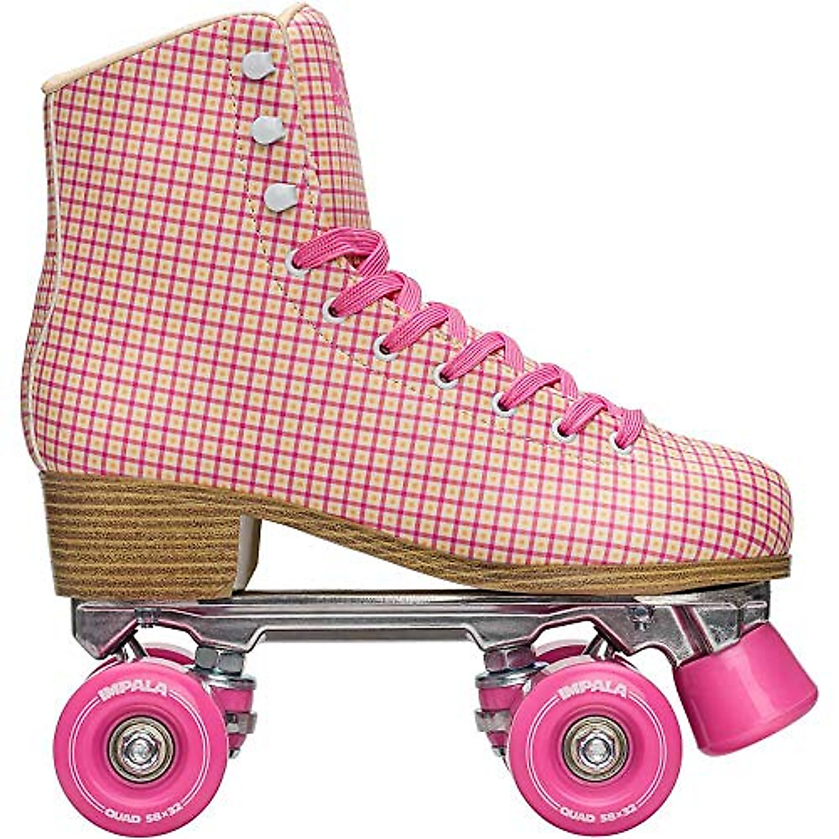 Impala Unisex's Quad Skate-IMPROLLER1, Pink Tartan, 9
