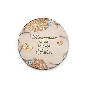 Pavilion Gift Company 19060 Light Your Way Memorial Garden Stone, 10-Inch, Beloved Father