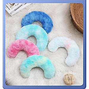 IMDOUBLEDOU Cat Pillow for Indoor Cats, Dog Pillows, Cutated Dog Calming Pillow, Ultra Soft Fluffy Cat Calming Pillow, Half Donut Cuddler (SkyBlue)