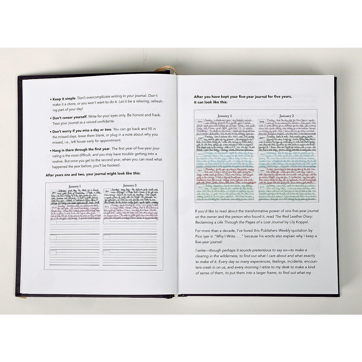 Hard Cover 5 Year Journal | The Easiest to Use Five Year Journal | Quick and Easy Five Year Daily Journal System | 6x8.25 Inch Size (Turquoise)