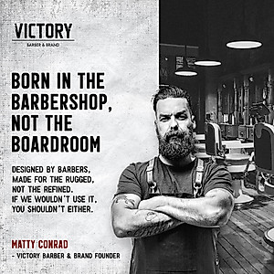 Victory Barber & Brand Pomade for Men, 3.1 Ounce, Water Based Pomade for Men, High Shine Hair Wax for Men, Strong Hold Pomade, Made in USA