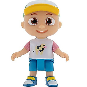 CoComelon Official Musical Tractor w/Sounds & Exclusive 3-inch Farm JJ Toy, Play a Clip of “Old Macdonald” Song Plus More Sounds and Phrases