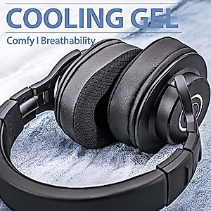 Arctis Pro Thicker Cooling Gel Earpads Compatible with Arctis Pro, Arctis 7/5/3/1, Arctis 9X, Arctis 7X, Arctis 7P, RIG 800 Series, ATH M50X, M40X, MDR-7506 V6 Headphones (Breathable Mesh)