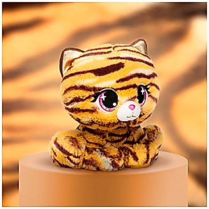 GUND P.Lushes Designer Fashion Pets Rebeca O’Roar Tiger Premium Stuffed Animal, Orange/Brown, 6”