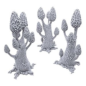Mesmerising Morels by Printable Scenery, 3D Printed Tabletop RPG Scenery and Wargame Terrain 28mm Miniatures