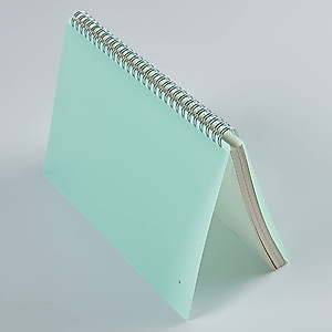 2 Pack B5 Spiral Bullet Dotted Journal with 120gsm Thick Paper, Dot Grid Spiral Notebook with Plastic Hardcover and Elastic Band Closure, 80 Sheets Per Pack 7.3X 10 inches