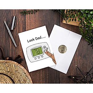 GIFTING GIGGLES Funny Happy Birthday Card for Dad – Great Happy Bday Gift for Father, Papa, Step Dad, Daddy, Padre | 30th 40th 50th 60th 70th 80th 90th