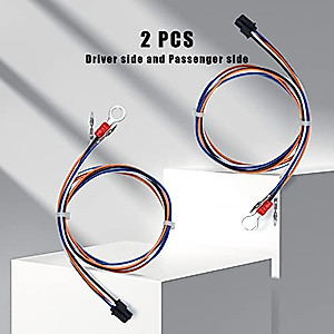 Tow Mirrors Wiring Harness Compatible with Chevrolet Chevy Silverado GMC Sierra 1500 2500 HD 2014-2018 Cargo Lights Running Lights Turn 2Pcs