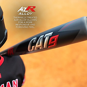 Marucci CAT9 -10 USSSA Junior Big Barrel Youth Metal Baseball Bat, 2 3/4" Barrel, 25"/ 15 oz