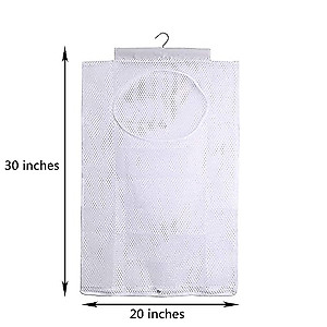 ALYER Mesh Shower Tote Caddy and Hanging Mesh Laundry Bag