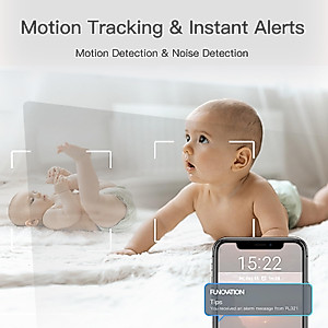 Funovation 3MP Indoor Security Camera, 360° PTZ 2.4G WiFi Only Cameras for Home Security/Baby Monitor, Plug-in Pet Camera with Phone App for Dog/Cat, 2-Way Talk, Night Vision, Auto Tracking, SD/Cloud