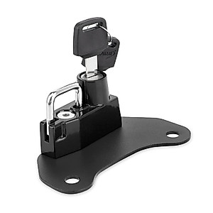 Motorcycle Helmet Lock Anti-Theft Helmet Security Lock with Keys for Indian Scout/Sixty 2015-2018-Black