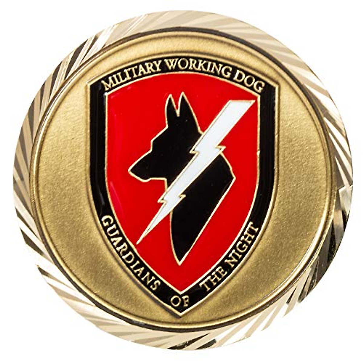 United States Department of Defense DOD Military Working Dogs Search and Defend K-9 Guardians of The Night Challenge Coin