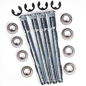 JSDAN 703-265 93356553 Compatible With 1994-2004 Chevrolet Chevy S10 Door Hinge Pin and Bushing Repair Kits 2 Door Pickup Blazer GMC S15 Sonoma Jimmy Oldsmobile Bravada Front Rear Left Right 16PCS