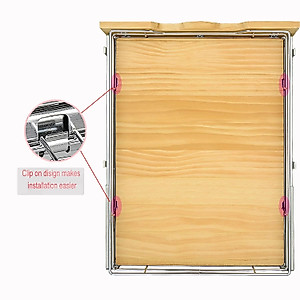 DINDON 2 Tier Pull Out Cabinet Organizer (20" W x 21" D) Slide Out Wood Shelf Double Tier Kitchen Wire Basket with Chrome Finish…