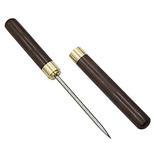 9" Ice Picks Stainless Steel Wooden Handle With Cover for Kitchen, Bars, Bartender,Picnics, Camping, And Restaurant (Black sandal wood)