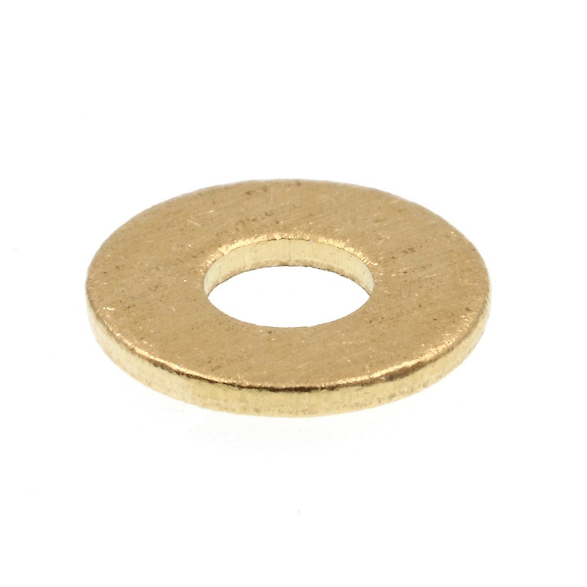 Prime-Line 9079552 Flat Washers, SAE, #4 X 1/4 In. OD, Solid Brass (100 Pack)