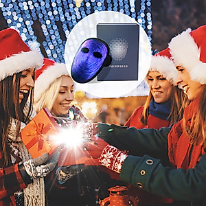 Ompusos Led Mask with Wifi Programmable App, LED Halloween Mask Face Transforming LED Light Up Mask for Costume Cosplay Party (Wifi led mask)