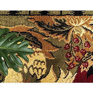 Unique Loom Barnyard Collection Area Rug - Farm (2' 7" x 10' Runner, Cream/ Black)