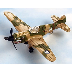 Hot Wings Planes P-40 War Hawk with Connectible Runway Die Cast Plane in Aviation Museums Nationwide