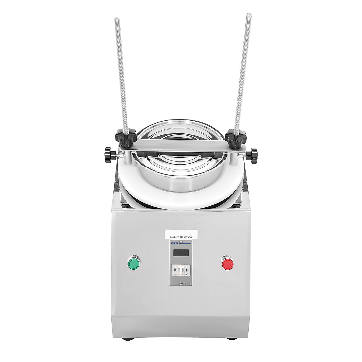 Sieve Shaker 8 Layers Lab Sifter Standard Sample Vibrating Sieve Machine 110V 125W Electric Vibrating Screen Sieve Shaker Machine for Particle Liquid Powder Lab 50dB Low Noise (White)