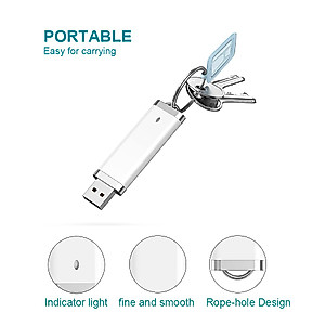 KEXIN 500 Pack 8GB Flash Drive USB Flash Drive 8G Thumb Drive Pen Drive Memory Stick Design in Snapcap White