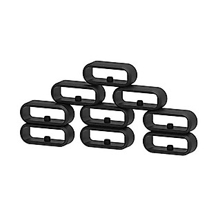 6-Pack Fastener Rings Compatible with Fitbit Versa 4/Versa 3/Versa 2/Versa/Sense/Sense 2/Versa Lite/Versa SE Band Keeper, Silicone Replacement Watch Band Loop/Holder/Retainer for Fitbit Versa&Magic Band