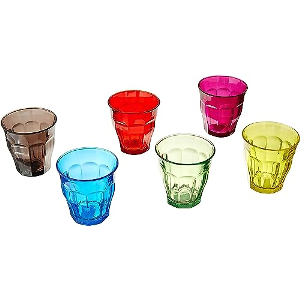 Duralex Picardie 25 Cl Glass Tumbler, 6 Count (Pack of 1), Multicolor