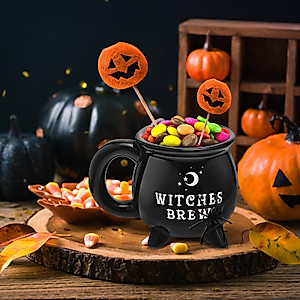ISTOOL Witch Brew Cauldron Coffee Mug, 300ml/10oz Ceramic Coffee Cups, Cute Halloween Water Cups, Summer Winter Drinkware, Birthday Halloween Gifts