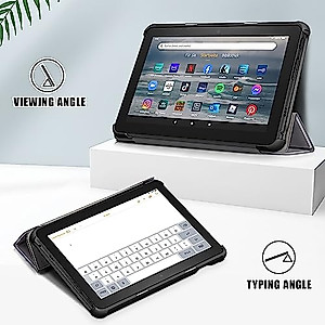 Tablet PC Case Case for Kindle Fire 7 2022 Release Case 7.0Inch Tri-Fold Smart Tablet Case,Ultra Slim Lightweight Stand Case Hard PC Back Shell Folio Case Cover,Auto Sleep/Wake Tablet Case Tablet home