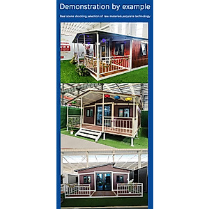 40Ft 20Ft Prefab Light Steel Folding Prefabricated Villa, 5 Bedroom, Shipping Container Expandable House