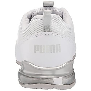 PUMA Women's RIAZE PROWL MOD SWIRL Sneaker, Puma White-Puma Silver, 8