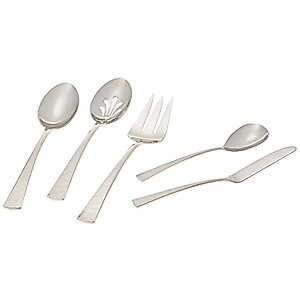 Gorham 871430 Biscayne 65-Piece Stainless Flatware Set, Silver