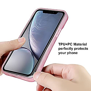 MZELQ Compatible with iPhone XR Case Red Strawberry Cute Pattern, Soft TPU iPhone XR Case for Girls Women + 1* Screen Protector, Camera Hole Protective for iPhone XR Case 6.1 inch