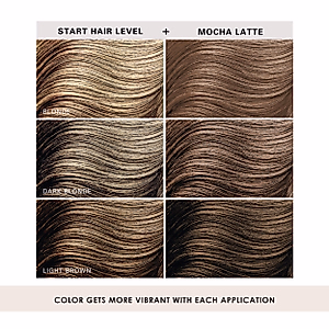 Keracolor Clenditioner MOCHA LATTE Hair Dye - Semi Permanent Hair Color Depositing Conditioner, Cruelty-free, 12 Fl. Oz.