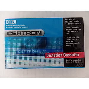 CERTRON Blank Recording Audio Cassette D120 Minutes - 10 Cassettes per Order